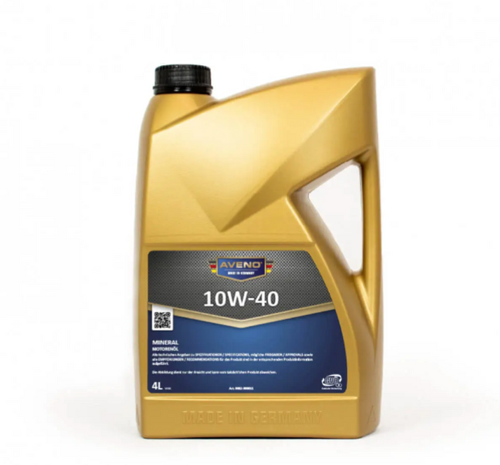 4L AVENO SAE 10W-40 Semi Synthetic Heavy Duty Engine Oil. Made in Germ ...